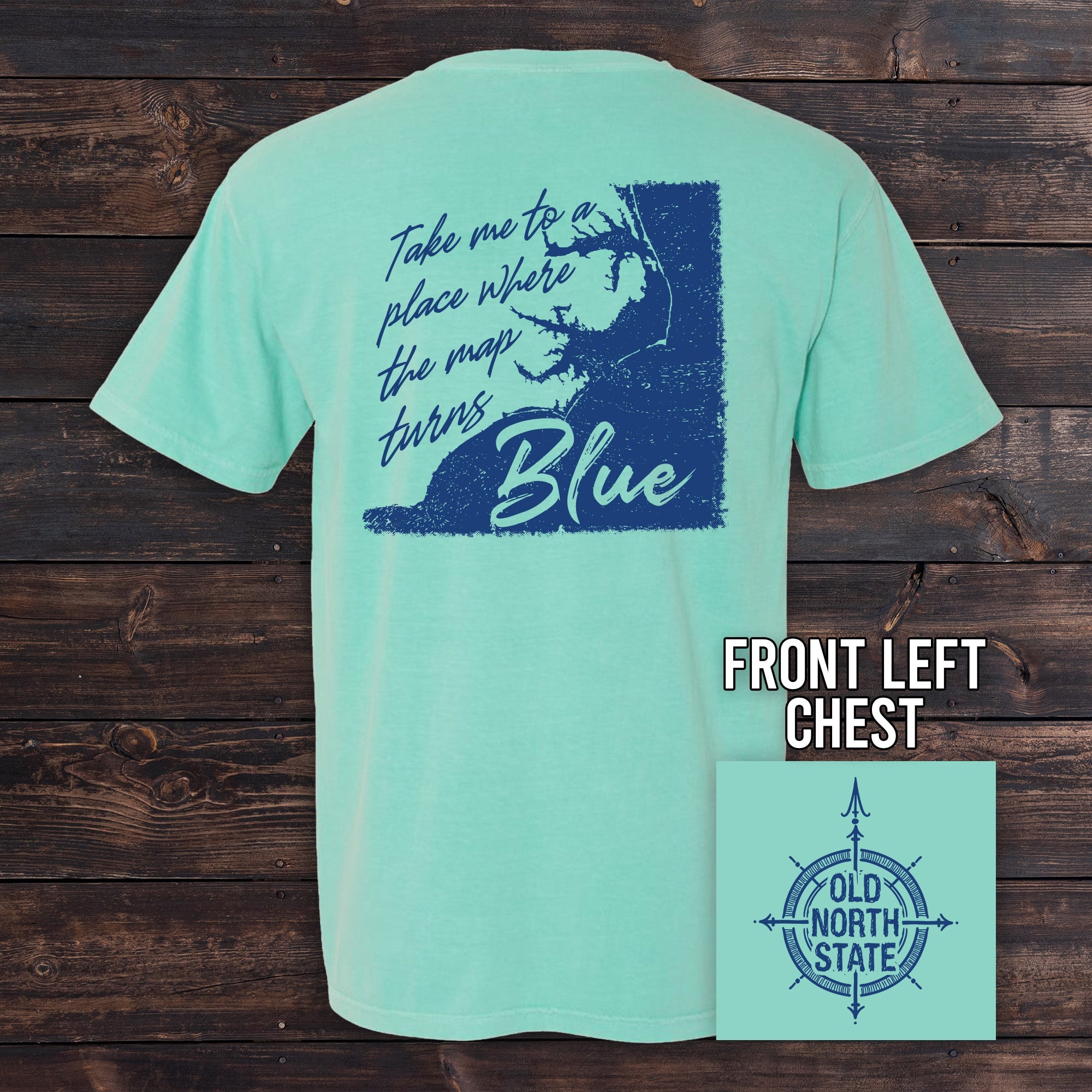 The Old North State - Map Turns Blue – The Old North State Clothing Co.